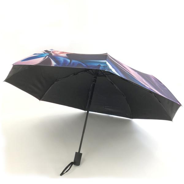 Quality Customize Your Own DIY Printed Umbrella No Minimum Orders Rubber Coated Handle for sale