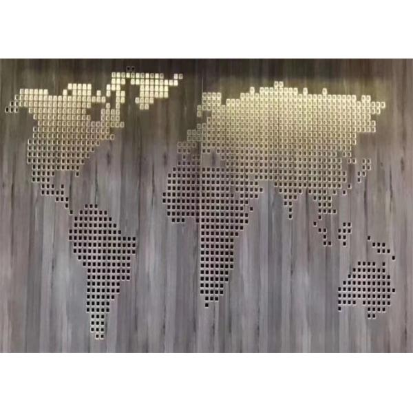 Quality Durable Patterned Polyester Felt Sheets , Wood Grain Commercial Acoustic Panels for sale