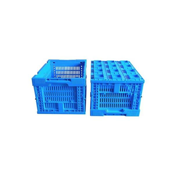 Quality Small Size 400*300mm Blue Fruit And Vegetable Plastic Crates for sale