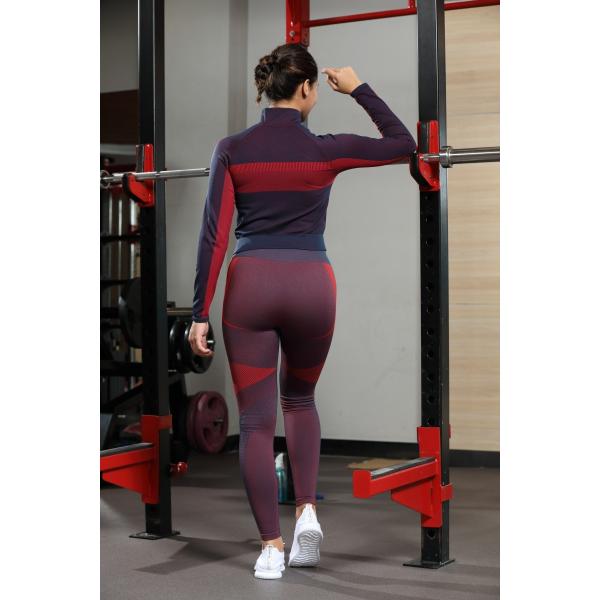 Quality Full Zip Performance Long SleeveTight Ribbed Fit Breathable Fabric for sale
