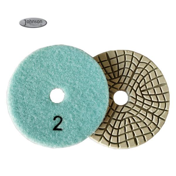 Quality 4 Inch 100mm Diamond 3 Steps Marble Polishing Pad for sale