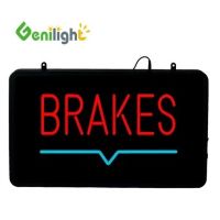 Quality Genilight 56*33 cm LED BRAKES Neon Open Sign for DIY Projects in Retail for sale
