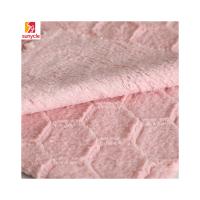 Quality Soft 220gsm Shu Velveteen Plain Knitting Fabric Water Soluble for sale