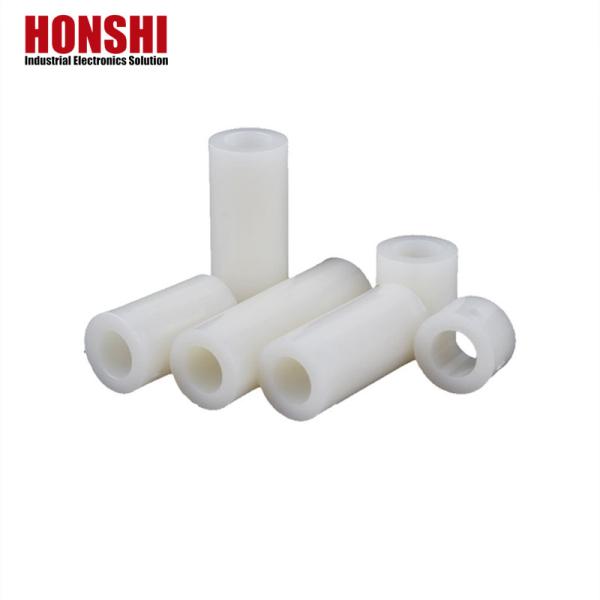 Quality White Nylon Round Plastic Standoff for Through Hole Mounting on Printed Circuit for sale