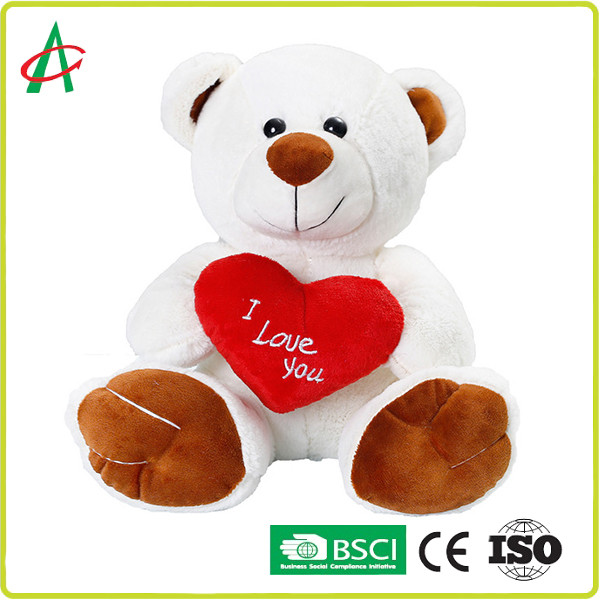 Quality Angelber 33cm Teddy Bear Hugging A Heart Super Soft 100 Safe Material for sale