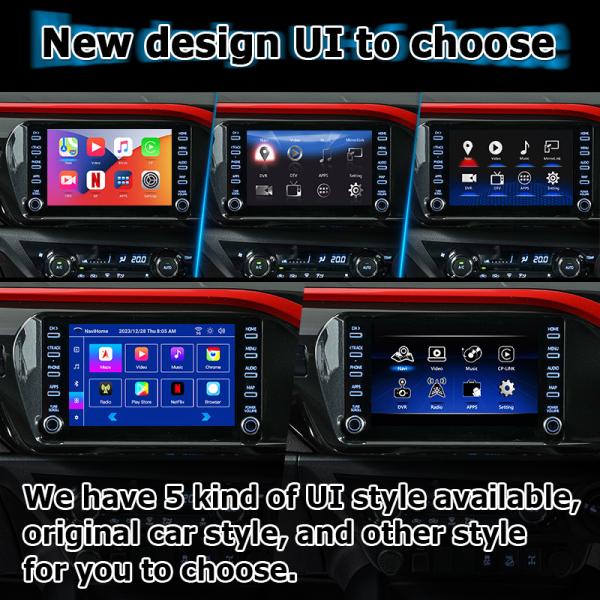 Quality Toyota Hilux Android 13 multimedia video interface wireless carplay android auto for sale