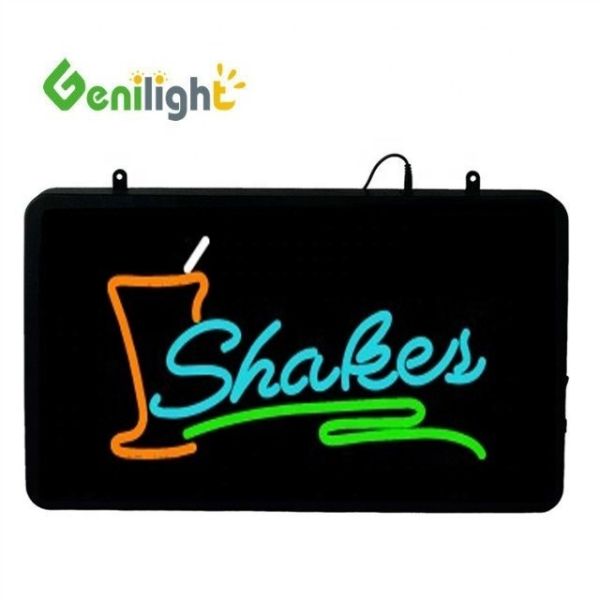 Quality 56*33inch Panel Size Genilight LED NEON OPEN Sign Perfect for Indoor Advertising for sale
