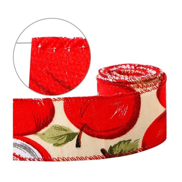 Quality Wired Burlap Ribbon Embellishment for Spring Decoration Wired Linen Ribbon for sale