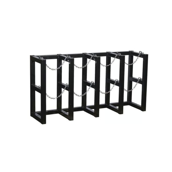 Metal Fab Oxygen Cylinder Rack OSHA 4 Cylinder Gas Bottle Rack from ...