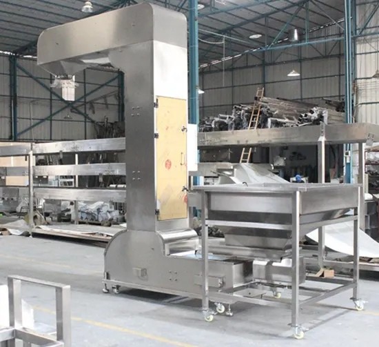 Quality Z Type 6.5L Continuous Bucket Elevator Machine Vertical Lifter Chain Conveyor for sale