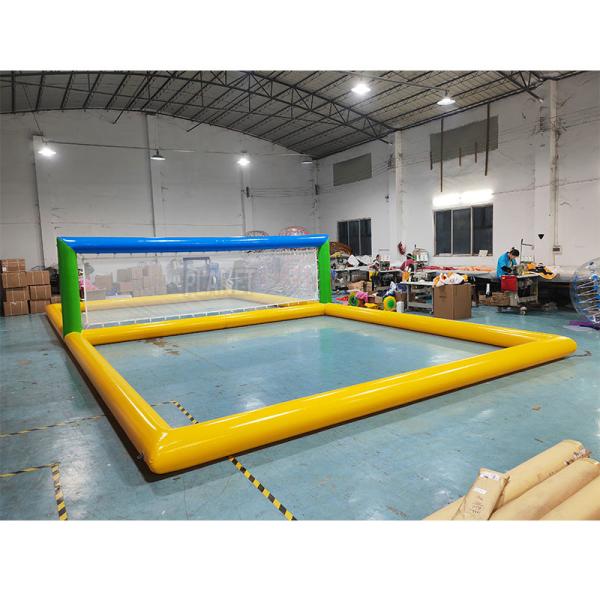 Quality Outdoor Airtight Inflatable Volleyball Field Inflatable Volleyball Court Water for sale