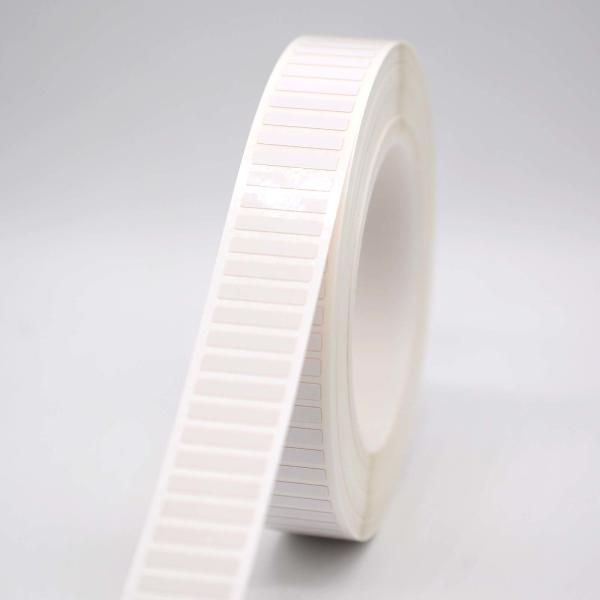 Quality 20mmx4mm Adhesive White Labels 1mil White Gloss High Temperature Resistant for sale