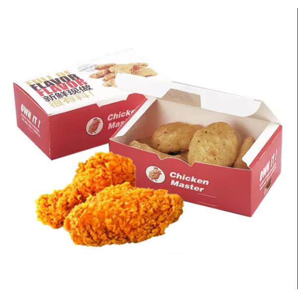 Quality Foldable Disposable 400gsm Custom Food Packaging Boxes Fried Chicken for sale