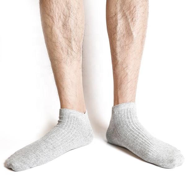 Quality Summer Comfortable Breathable Short Ankle Socks Fabric 3%spandex Logo position for sale