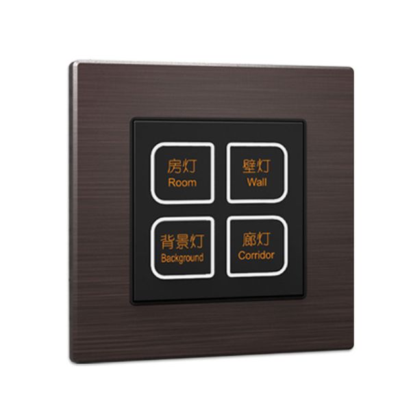 Quality Hotel Room Modbus Wall Switch Electrical Button For Light Control for sale