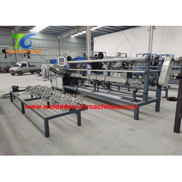 Quality 4000mm Width Fully Automatic Chain Link Fence Machine CNC PLC Controller for sale