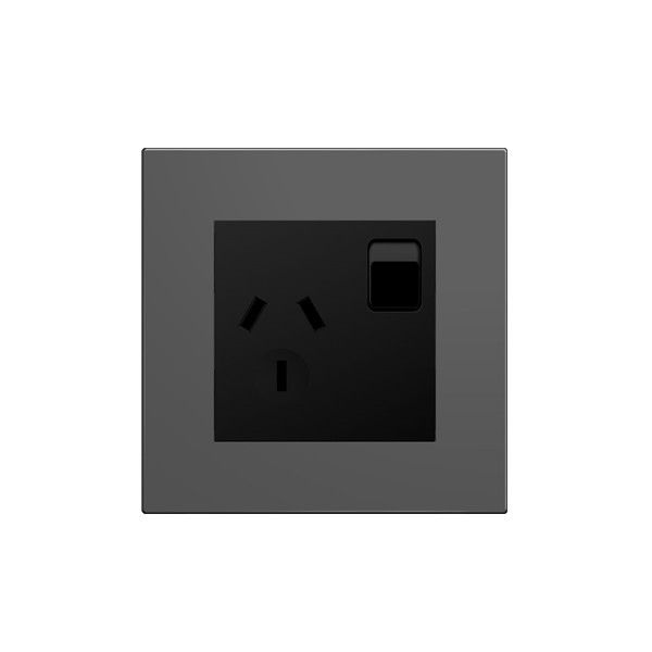 Quality Three Pin Electrical Power Socket , Amber Australia Plug Socket Type for sale