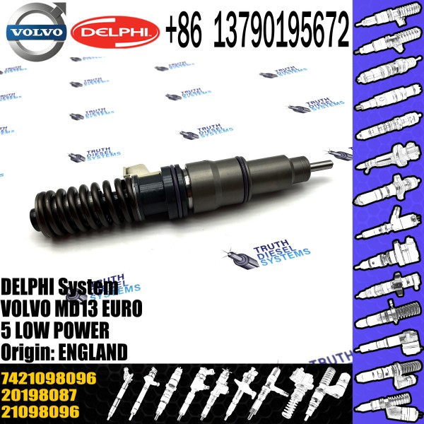 Quality Diesel Fuel Injector 21098096 7421098096 7421340616 20198087 85003268 E3.18 for VOL MD13 EURO 5 LOW POWER for sale