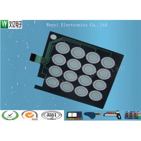 Quality PET 0.125mm Base Capacitive Touch Button Circuit FPC Membrane Switch Customized for sale
