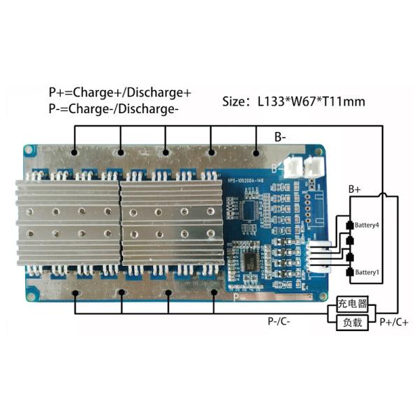 Quality 800A 200A Lithium BMS System 4S 8S 10S For Small Car Start Up Battery Pack for sale