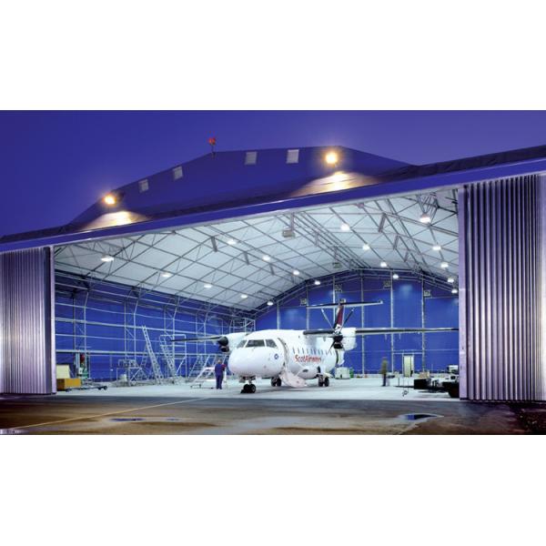 Quality Longevous Roof Systems Steel Aircraft Hangar Buildings Constructed Pipe Truss for sale