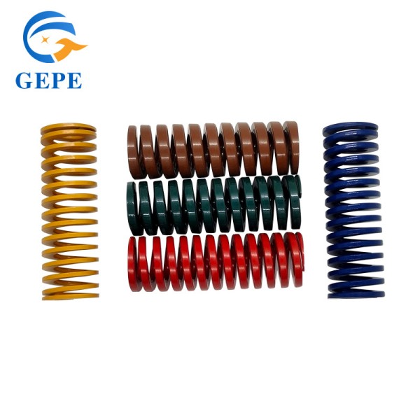 Quality Blue Die Springs 65mn Strong Compression Hardware Flat Wire Spring for sale