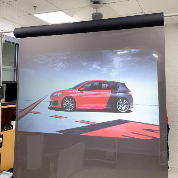 Quality Window Advertising transparent holographic film clear rear projection film with for sale