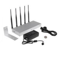China 2G / 3G Desktop Cell Phone Signal Jammer 5 Antenna For Conference Room factory