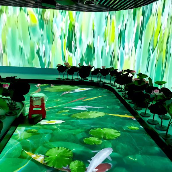 Quality 3d Hologram Immersive Wall Multichannel Floor Projection For Hotel for sale