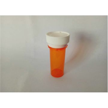 Quality Seal Amber Reversible Cap Vials Child Proof H84mm*D32mm With Even Thickness for sale
