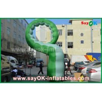Quality Advertising Inflatable Green Oxford Cloth Inflatable Cartoon Characters / for sale