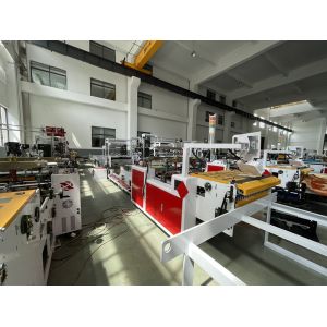 Quality Heat Sealing Cutting Handle Bag Making Machine 80pcs/Min for sale