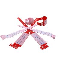 Quality Waterproof Vinyl Patient ID Wristband 100pcs/Box Custom PVC ID Bracelets for for sale