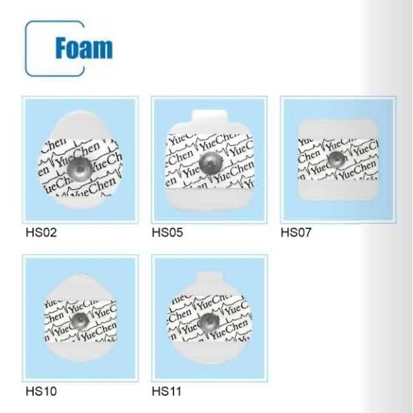 Quality Round 50mm 55mm Disposable ECG Electrode Disposable Ecg Leads for sale