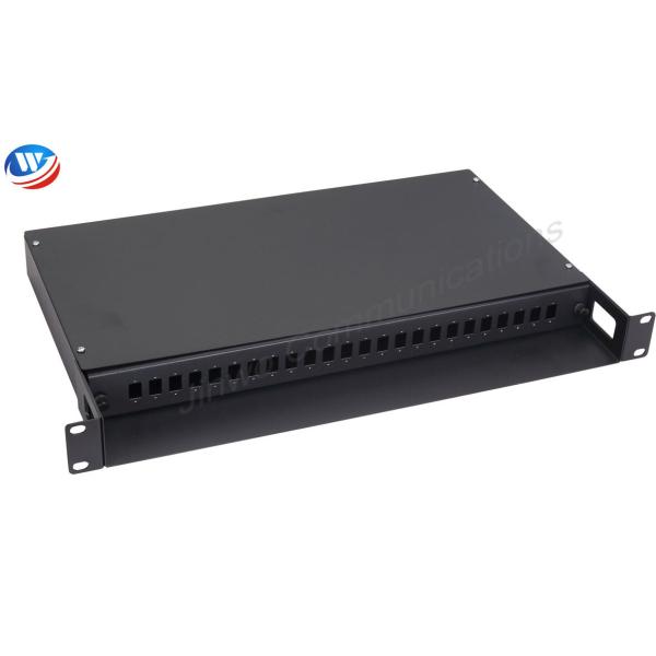 Quality WAN 19 Rack Mount Fiber Patch Panel 1U 48 Port LC Adapter for sale