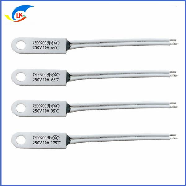 Quality Ceramic High Temperature Thermostat With Keyhole BW9700/KSD9700 10A High Current for sale