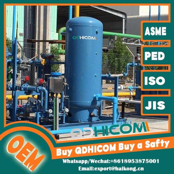 Quality Carbon Steel Large Compressed Air Tank Air Regulation Vertical Receiver Tank Sandblasting for sale