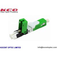 Quality Green Fiber Optic Fast Connector with Insertion Loss 0.2dB Return Loss 55dB and for sale