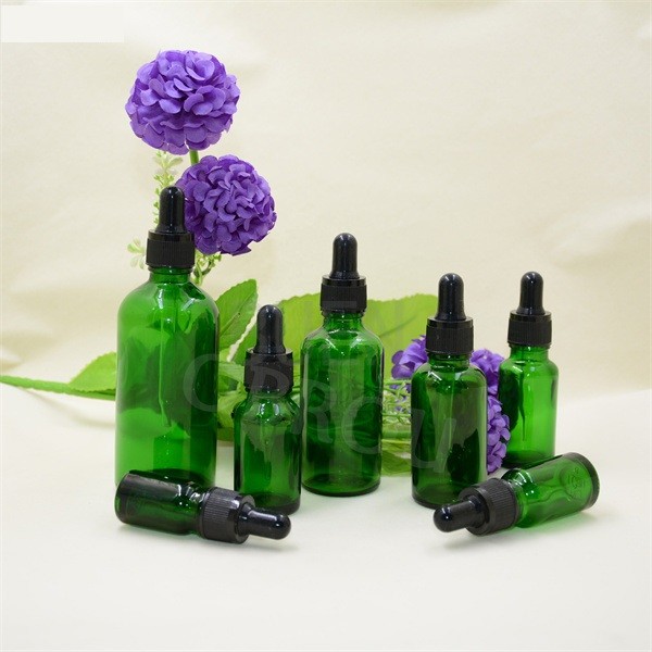Quality Anodized Painting Glass Serum Bottles , Eco Friendly Amber Dropper Bottles for sale