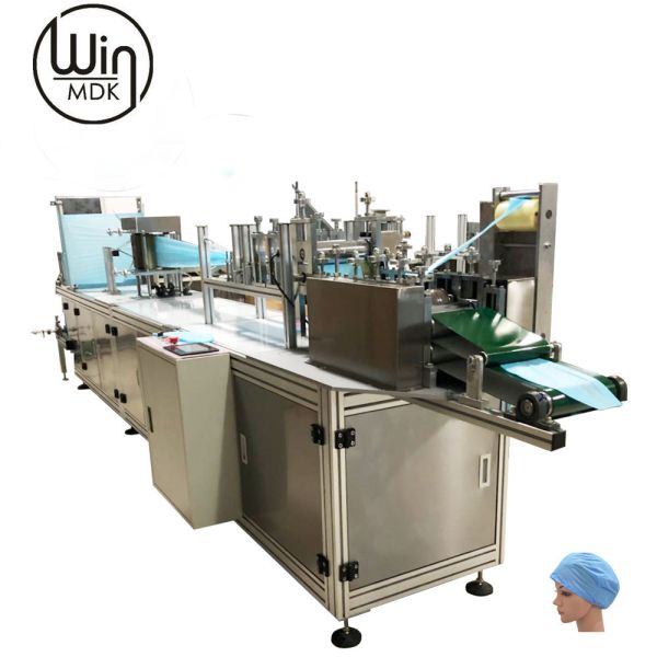 Quality 3350mm Length Cap Manufacturing Machine , 1200mm Height Surgical Cap Making Machine for sale