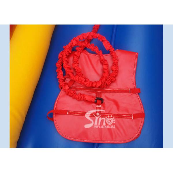 Quality 10m long kids N adults inflatable bungee run for indoor or outdoor 2 person for sale