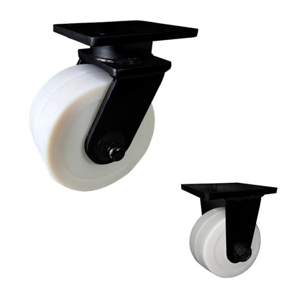Quality White 8 Inch MC Nylon Super Heavy Duty Casters ISO9001 for sale