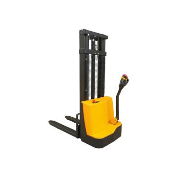 Quality 1200kg Narrow Width Walking Operating Electric Lift Pallet Stacker With for sale