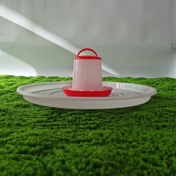 Quality Long Life span Circular Plastic Poultry Feed Tray Durability Standard Capacity for sale