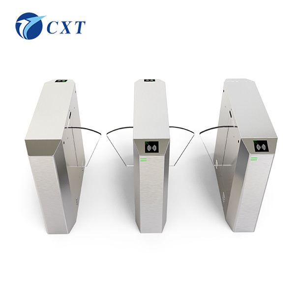 Quality YW120 Durable Flap Barrier Gate with QR Code Face Recognition Brushless Motor for sale