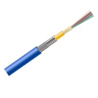 Quality Indoor Armored Fiber Optic Cable Multi Strand Single Core Spiral Steel for sale