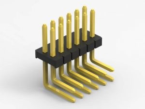 Quality 1.27mm Pitch Right Angle Board To Board Connector Gold Plated 2-40 Circuits for sale