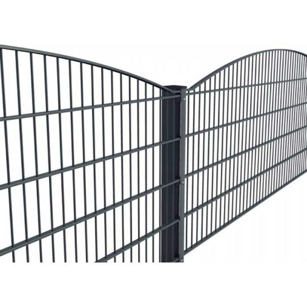 Quality Powder Coated Mesh Fencing L3000mm Double Wire Welded Fence 55X200 for sale