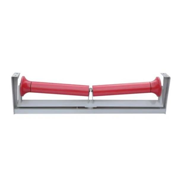 Quality Durable Conveyor Return Roller Set - Red Industrial Belt Support System for sale