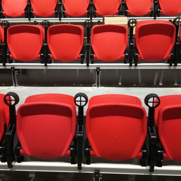 Quality Fixed Plastic Stadium Seating with Floor Mounted and Wall Mounted Types for Anti for sale